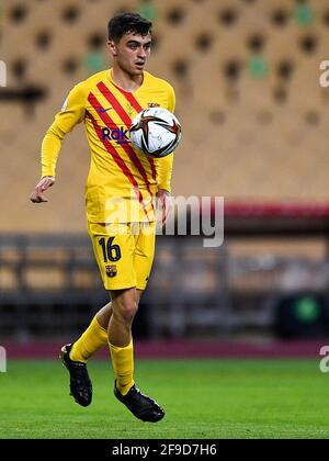 SEVILLE, SPAIN - APRIL 17: Pedri of FC Barcelona during the Copa del ...