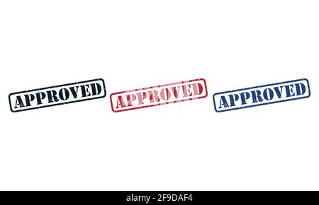 Approved Rubber Stamp around Grunje on White Background. Approved Sign ...
