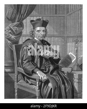 Portrait of the pastor Justus Modersohn, Johannes Klopper, 1693 ...