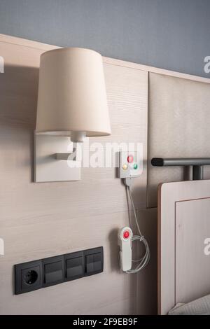 Hospital bed call buttons Stock Photo - Alamy