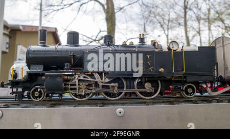 Swiss-built steam locomotive in Thailand Stock Photo - Alamy