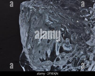 A closeup of ice on Diamond beach in Iceland Stock Photo - Alamy