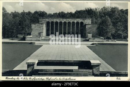 The grandstand at the Zeppelin Field (Zeppelinfeld) Nazi Party rally ...