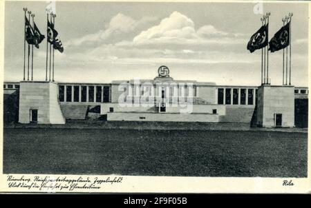 Zeppelin Field (Zeppelinfeld) Grandstand at Nazi Party Rally Grounds ...