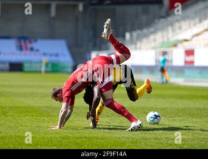 Horsens' James Gomez and Lyngby's Jens Martin Gammelby during Lyngby on ...