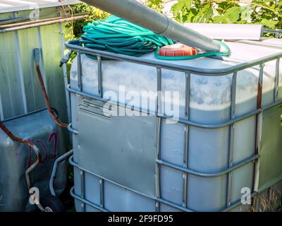 Water container for the temporary water supply construction site Stock ...