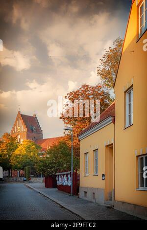 SOLVESBORG, SWEDEN - OCTOBER 13, 2018: The Solvesborg Bridge is a 760 ...