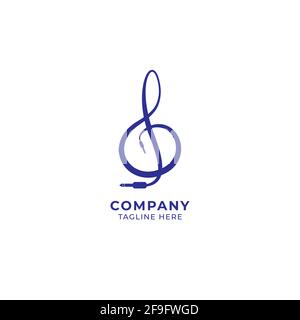 Music logo. Treble clef on a dove background Stock Vector Image & Art ...