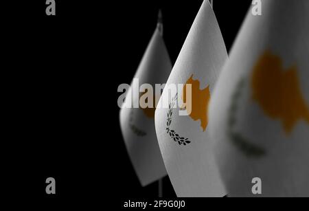 Small national flags of the Cyprus on a white background Stock Photo ...