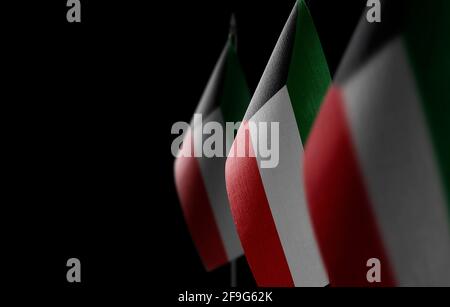 Small national flags of the Kuwait on a white background Stock Photo ...