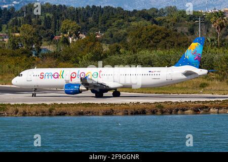 Corfu, Greece – 13. September 2017: Royal Jet Bombardier Global 5000 at ...