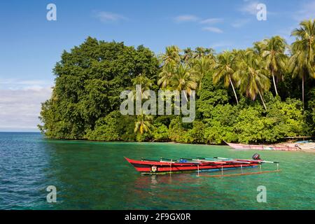 Lagoon of Ahe Island, Cenderawasih Bay, West Papua, Indonesia Stock ...