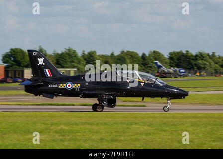 The skull and crossbones of 100 Squadron, Royal Air Force, displayed on ...