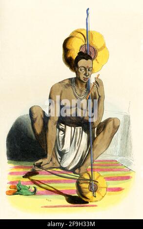 Traditional stringed musical instrument known as Komuz, Kyrgyzstan ...