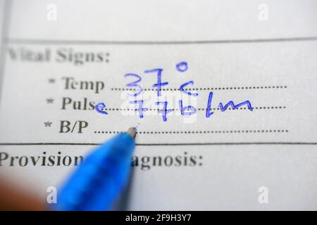 Blood pressure chart, illustration Stock Photo - Alamy
