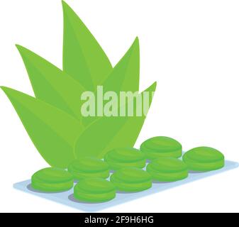 Banana cough drops icon. Cartoon of Banana cough drops vector icon for ...