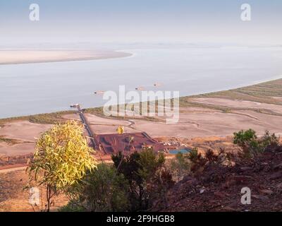 View of Cambridge Gulf from the Five Rivers Lookout, peak Bastion Range ...