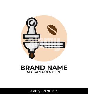 espresso tamper icon, black vector sign with editable strokes, concept ...