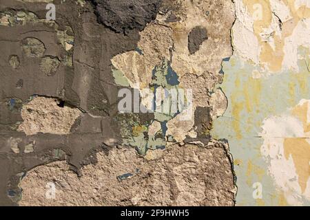 Picture of old wall texture with shabby paint Stock Photo - Alamy