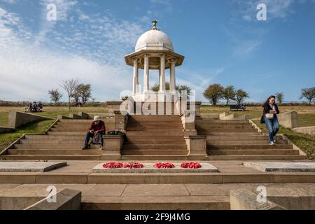 Brighton, April 18th 2021: The Chattri memorial on the South Downs ...