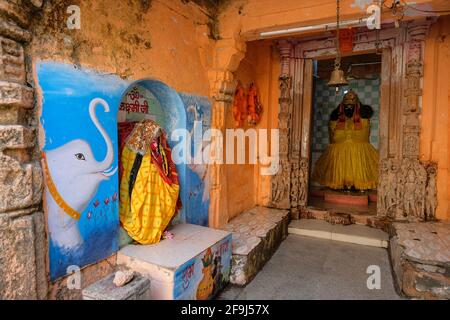 India, Madhya Pradesh, Omkareshwar, Shri Omkareshwar Jyotirlinga temple ...