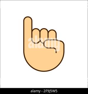 Trust emoji icon. Outline trust emoji vector icon color flat isolated ...