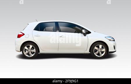 Toyota Auris side view isolated on white background Stock Photo - Alamy