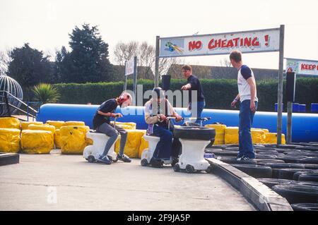 Toilet racing at the Kerrang! Weekender 2003 , Pontins, Camber Sands ...