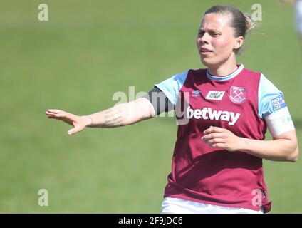 DAGENHAM, ENGLAND - APRIL 18: Gilly Flaherty of West Ham United WFC ...