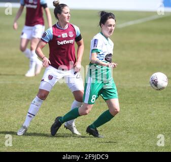 DAGENHAM, ENGLAND - APRIL 18: Laura Vetterlein of West Ham United WFC ...