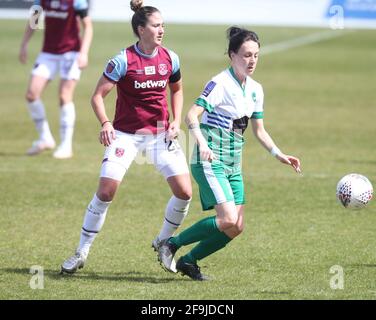 DAGENHAM, ENGLAND - APRIL 18: Laura Vetterlein of West Ham United WFC ...