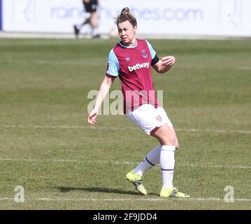 DAGENHAM, ENGLAND - APRIL 18: L-R Mackenzie Arnold of West Ham United ...
