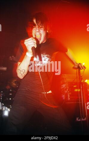 Johnny Truant performing at the Kerrang Kerrang Weekender 2003, Camber ...