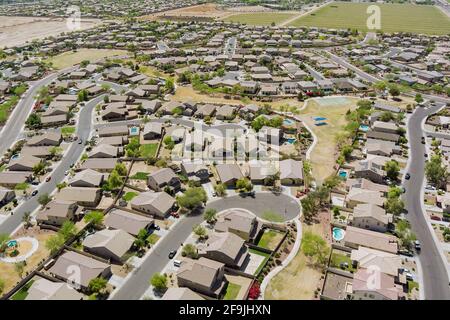 Aerial view of Avondale, Arizona, housing complex Stock Photo - Alamy