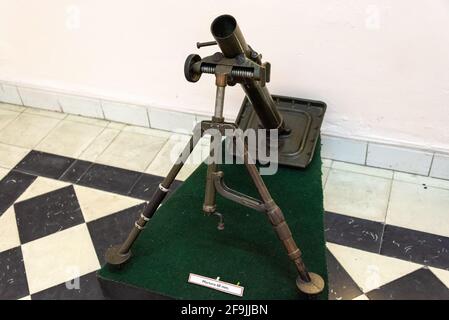 Gun weapon, inside of the Cuartel Moncada or Moncada Barracks in ...