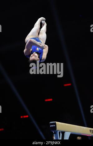 Jacobshalle, Basilea, Italy, 19 Apr 2021, Alice D'Amato on beam (Italy ...