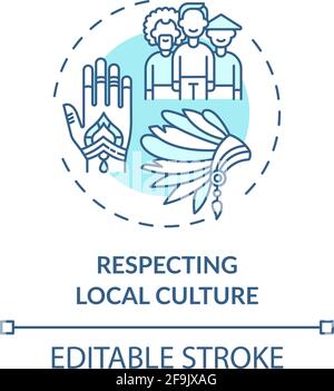 Respecting local culture concept icon Stock Vector Image & Art - Alamy