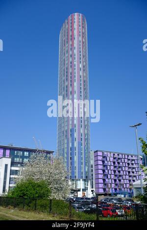 Halo (150 High Street) residential tower in Stratford, London, UK Stock ...