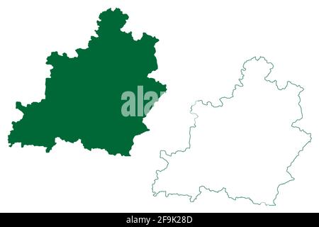 Gulbarga district (Karnataka State, Republic of India, Gulbarga ...