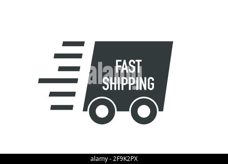 Delivery box icon line isolated on white background. Black flat thin ...