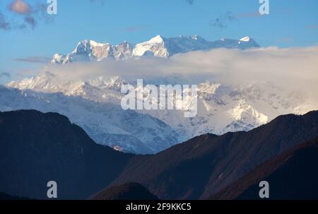 Mount Chaukhamba evening view, Himalaya, Indian Himalayas, great ...