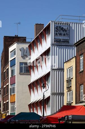 Exterior facade view on The Cut, Waterloo. Stow-Away Waterloo Hotel ...