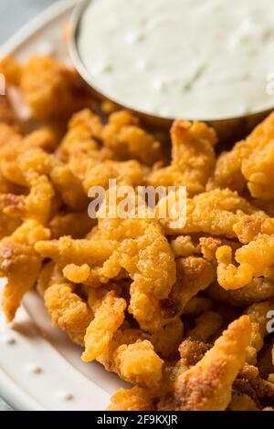 Crispy Breaded Clam Strips Snack Size. Deep Fried Breaded Clams Fingers ...