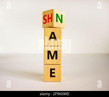 Name or shame symbol. Turned the cube and changed cube and changes the ...