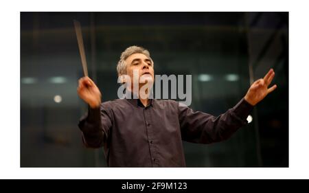 Conductor Andy Brown at the Abbey road studios.photograph by David ...