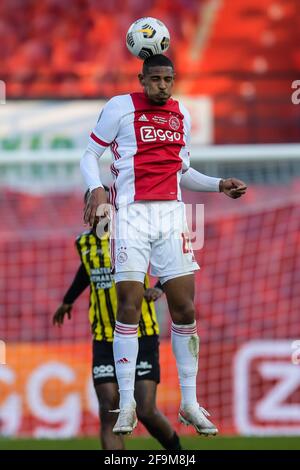 ROTTERDAM - Sebastien Haller during the Dutch Eredivisie match between Feyenoord and FC Utrecht ...