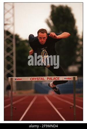 Dean Macey training for the decathlon July 1999 Stock Photo - Alamy