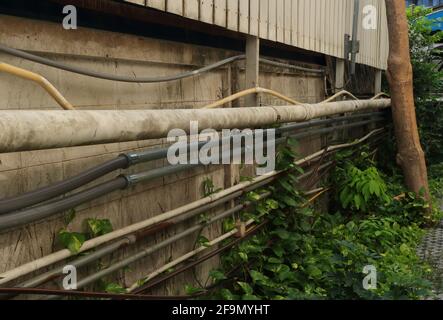 Electrical conduit system and tube of electric cable installed on ...
