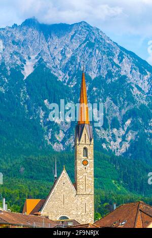 View of a church in Schaan, Liechtenstein Stock Photo - Alamy