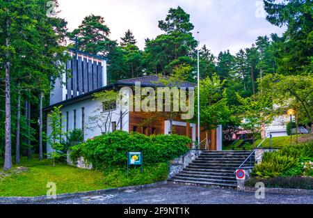 View of a church in Schaan, Liechtenstein Stock Photo - Alamy